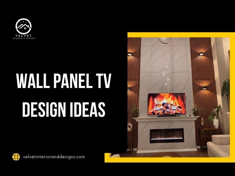 Wall Panel TV Design Ideas - VELVET INTERIOR